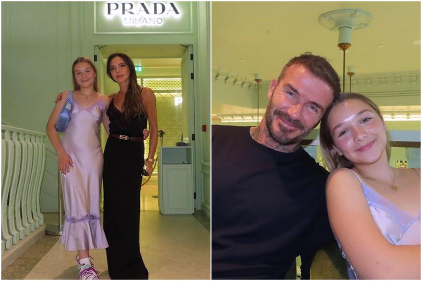 Beckhams celebrate daughter Harper’s 12th birthday with Prada party ...