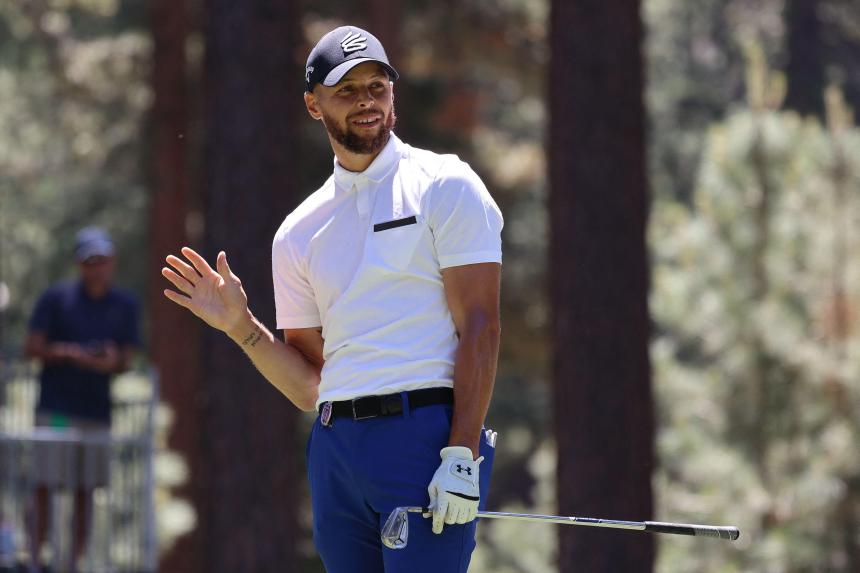 NBA star Stephen Curry makes hole-in-one at celebrity golf event | The ...