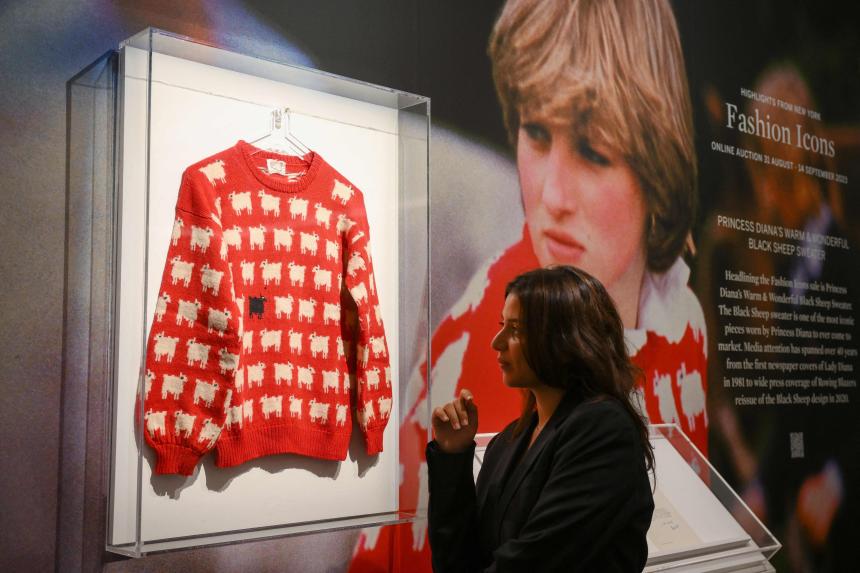 Princess Diana’s pre-loved ‘black sheep’ jumper to be auctioned | The ...