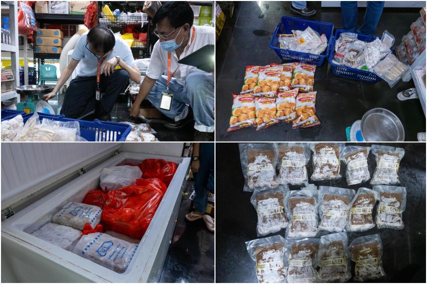Over 600kg of illegally imported food seized in raids | The Straits Times