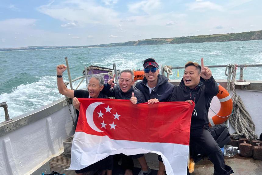 After 11hr 25min, quartet are first Singaporean relay team to swim ...