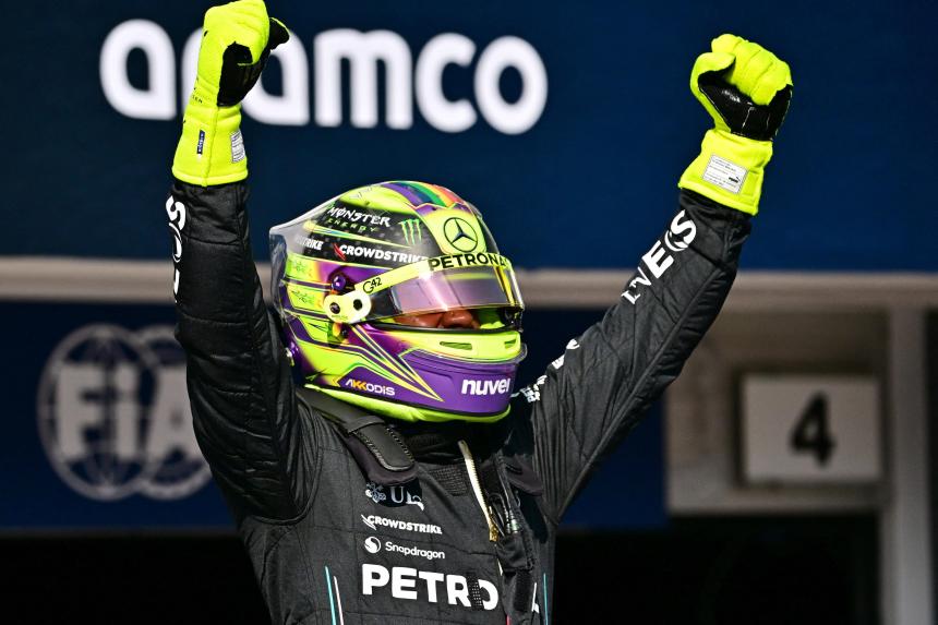 Lewis Hamilton takes pole at Hungarian GP, first since 2021 | The ...
