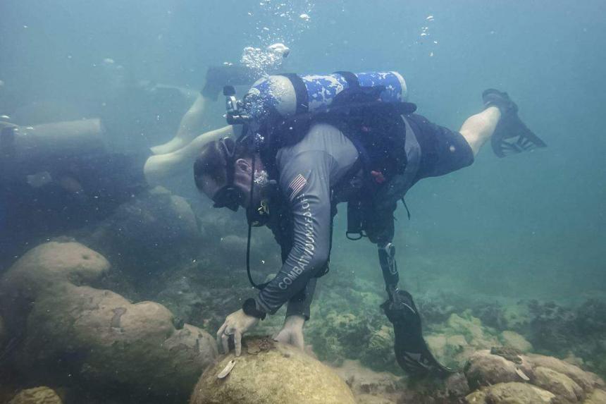 Wounded US veterans accept new mission: Healing coral reefs | The ...