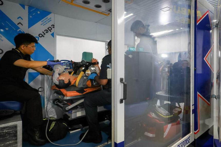 New SCDF facilities where firefighters train to battle large fires ...