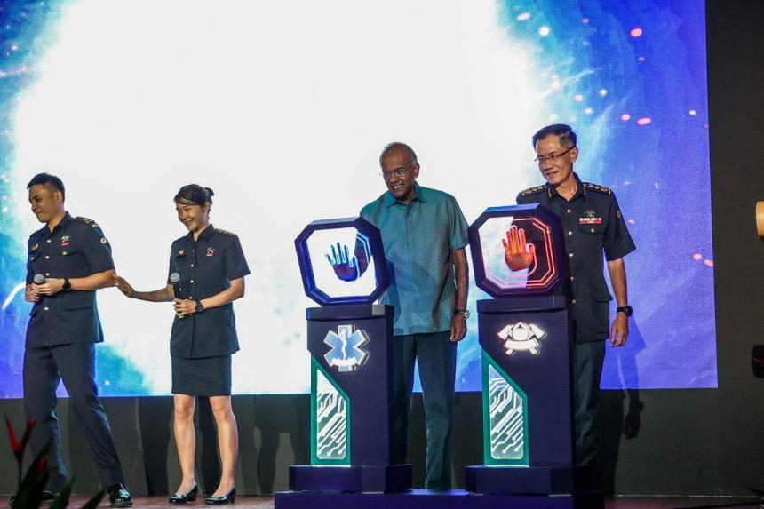 New SCDF facilities where firefighters train to battle large fires ...