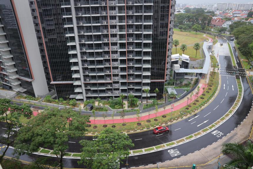 Road in Serangoon North being widened as new homes sprout up | The ...