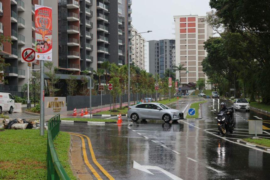 Road in Serangoon North being widened as new homes sprout up | The ...