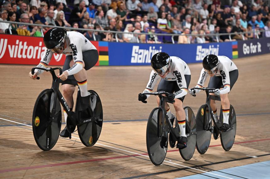 German sprinters win world cycling gold again, Dygert back up to speed ...