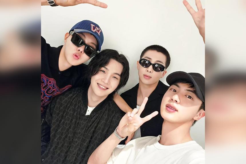 BTS’ J-Hope, Jin and RM make surprise appearances at Suga’s final concert in Seoul | The Straits ...