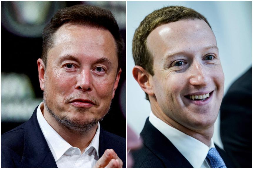Elon Musk says fight with Mark Zuckerberg to be live-streamed on X | The Straits Times