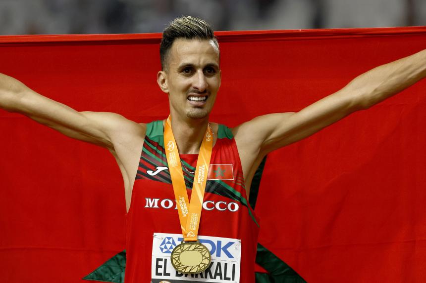 Morocco's Soufiane El Bakkali retains 3,000m steeplechase world title ...
