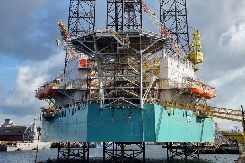 Seatrium unit delivers jack-up rig ‘on schedule’ | The Straits Times
