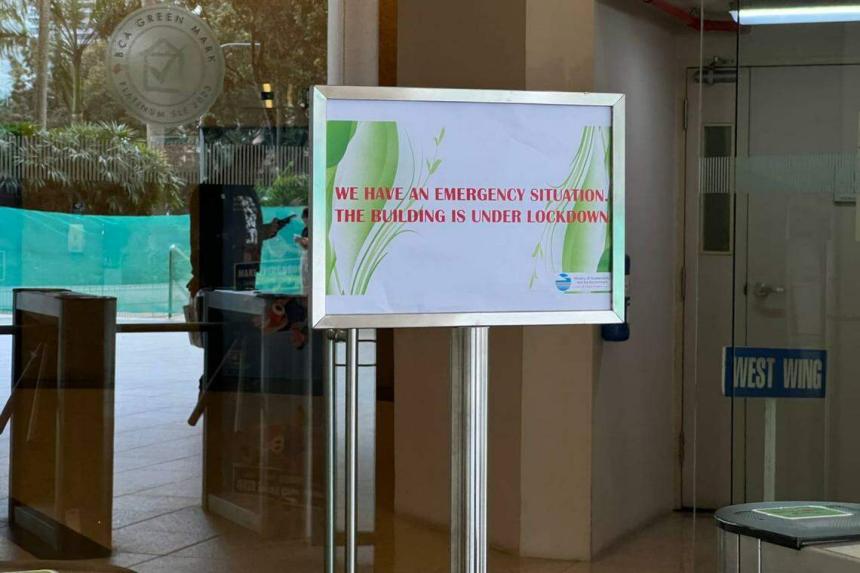 Bomb threats at 18 locations including Environment Building; police ...