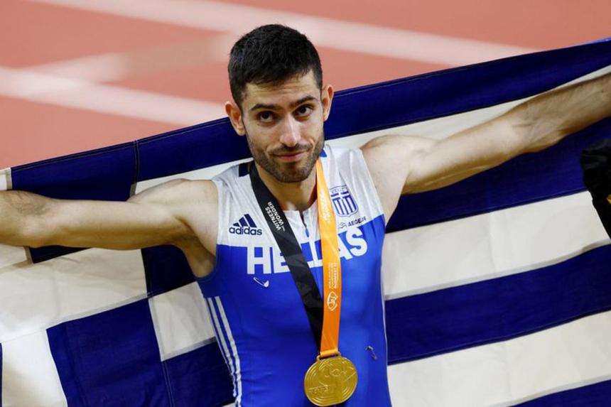 Greek Miltiadis Tentoglou wins long jump gold with final leap | The ...
