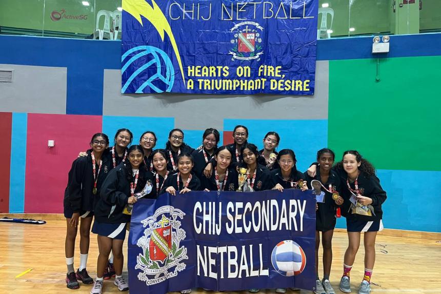 CHIJ Secondary’s netballers overcome doubt to win national C Div title ...