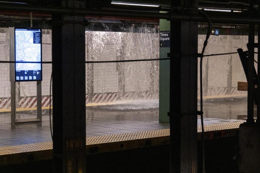 Century-old water main bursts, floods New York City’s busiest subway ...