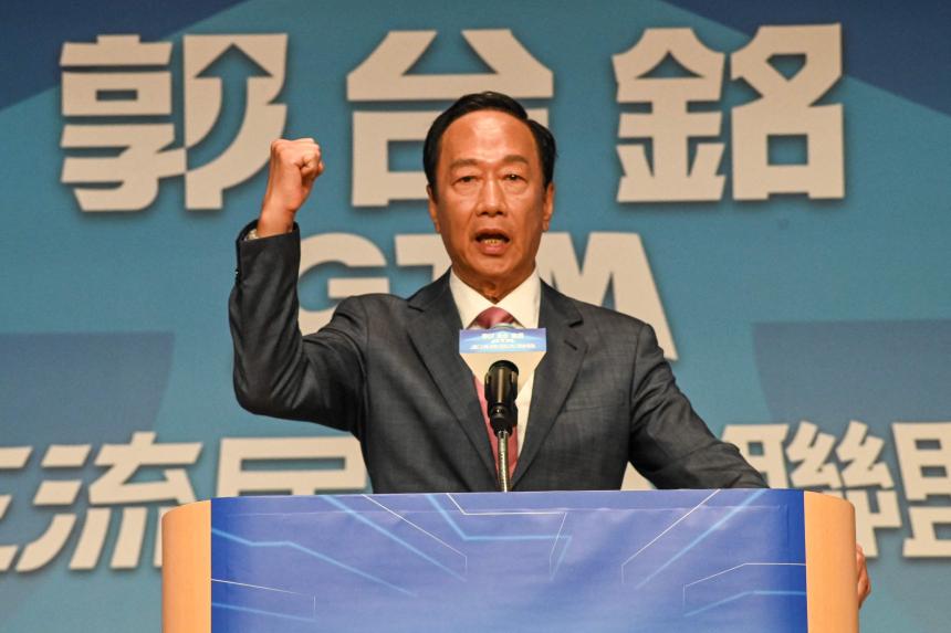Foxconn founder Terry Gou cuts final ties with company for presidential ...