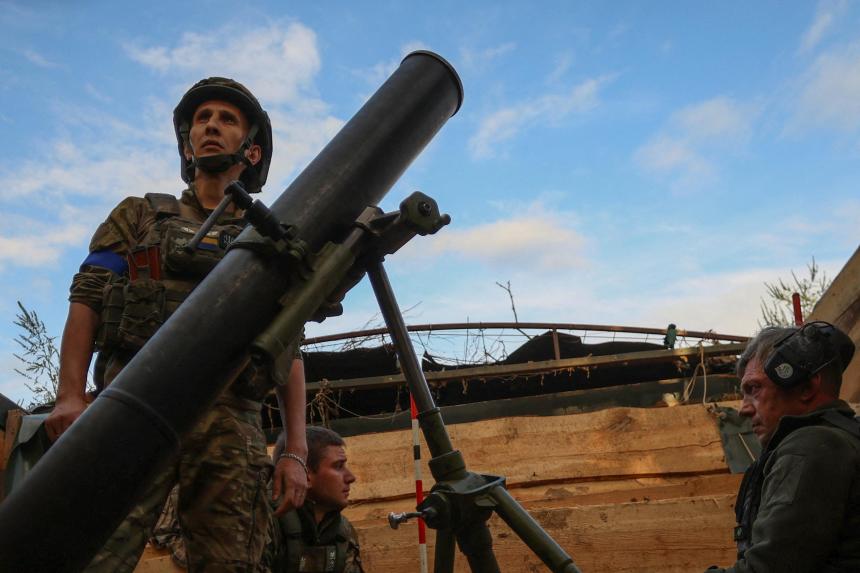 Mortar squads in Ukraine say they meet fierce Russian resistance | The ...
