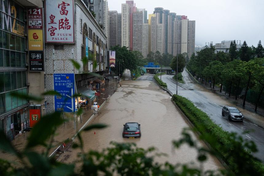 Hong Kong’s historic storm could cost city at least $136m | The Straits ...