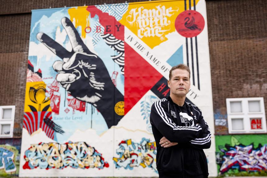 ‘Consider hope and action over nihilism’: Street artist Shepard Fairey ...