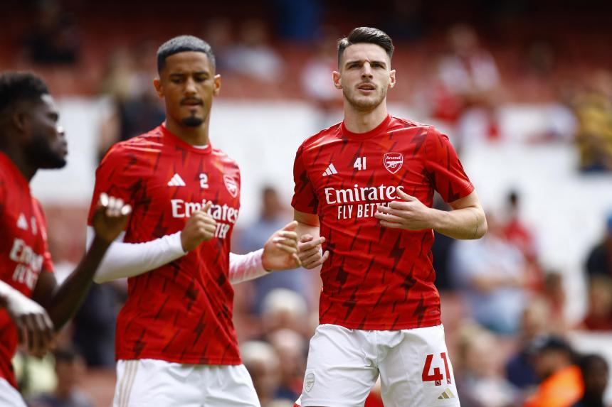 Arsenal’s £100 million midfielder Declan Rice ready for first taste of ...