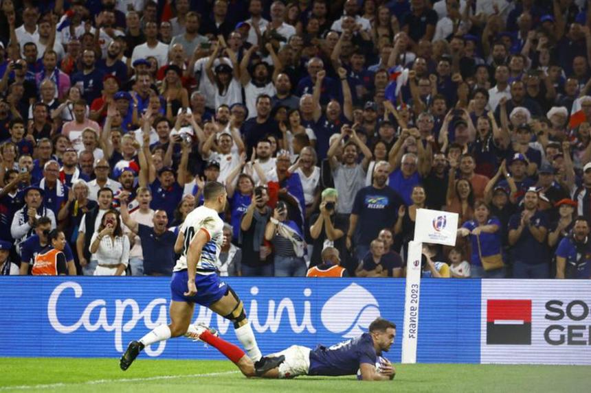 France thrash Namibia 96-0 but worry over Dupont injury | The Straits Times