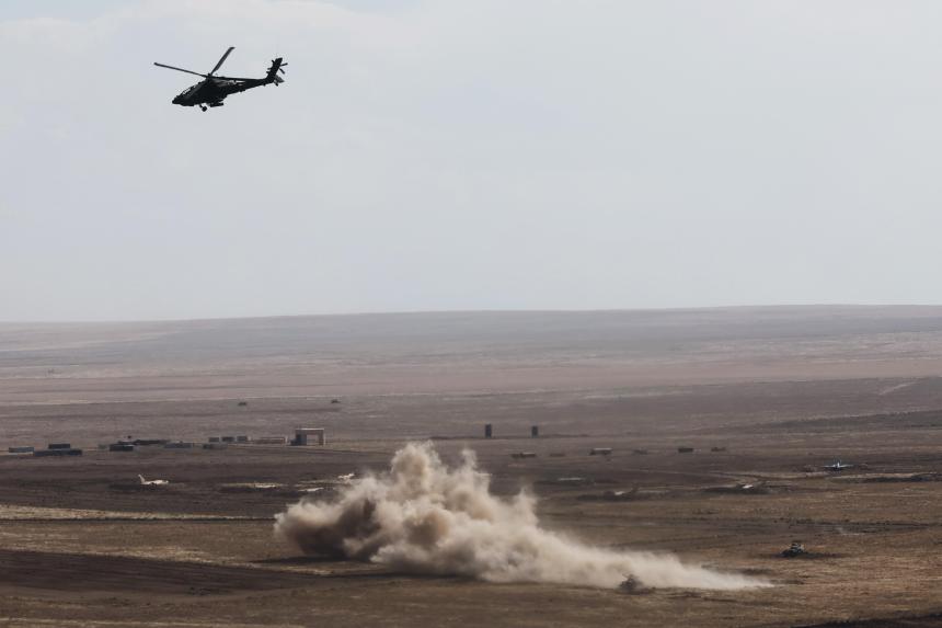 Large training area allows greater scope of integrated sense and strike ...