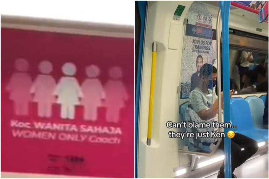 Men slammed for boarding women-only coach on Malaysian MRT train | The ...