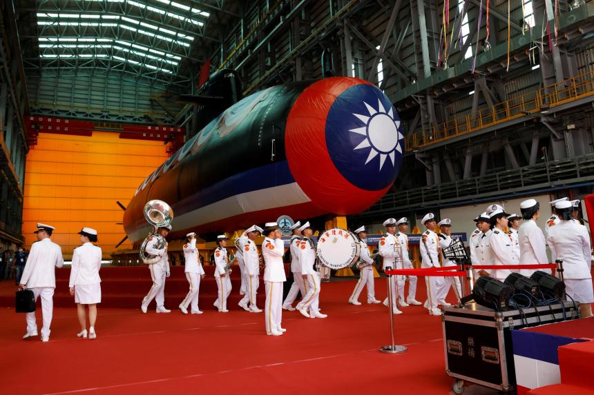 Taiwan unveils first domestically built submarine | The Straits Times