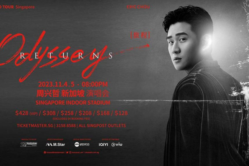 Taiwanese singer Eric Chou to stage concert here in November | The Straits Times