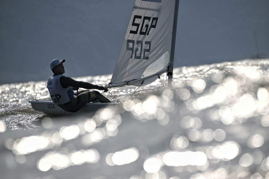 Double joy for Singapore as kitefoiler Maximilian Maeder and sailor ...