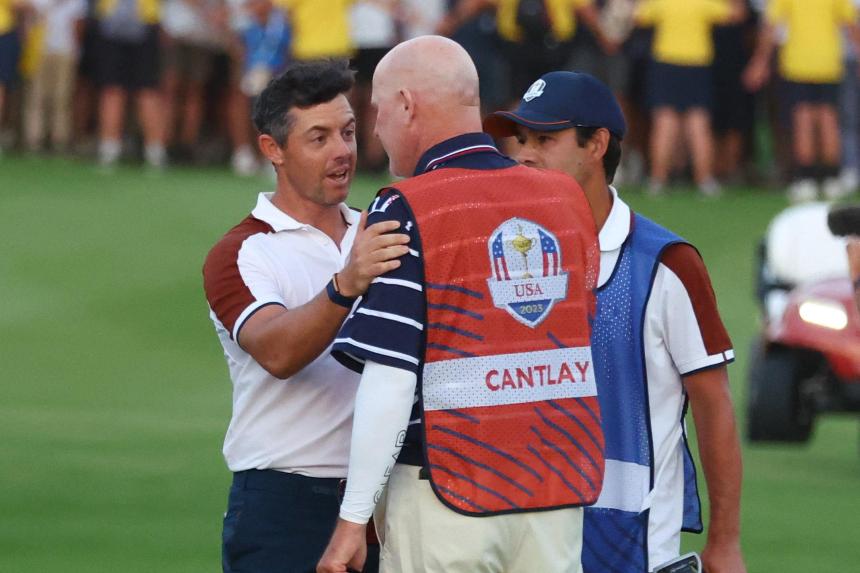 Rory McIlroy livid at US caddie ‘crossing the line’, says Europe’s ...