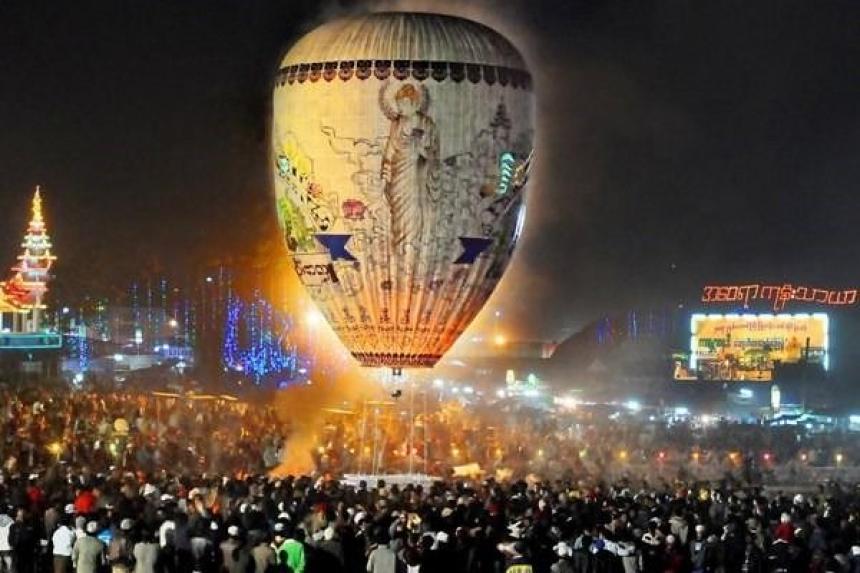 Myanmar’s well-known hot-air balloon festival to return in November ...