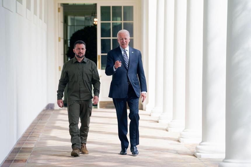 Biden says he is worried Republican infighting could hurt Ukraine aid ...