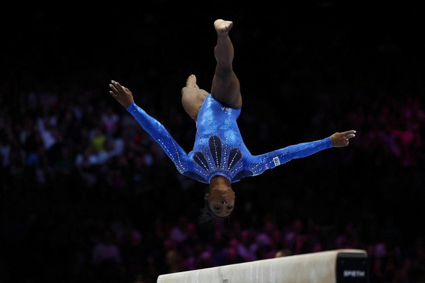 Simone Biles wins 21st world gymnastics championship title with all ...