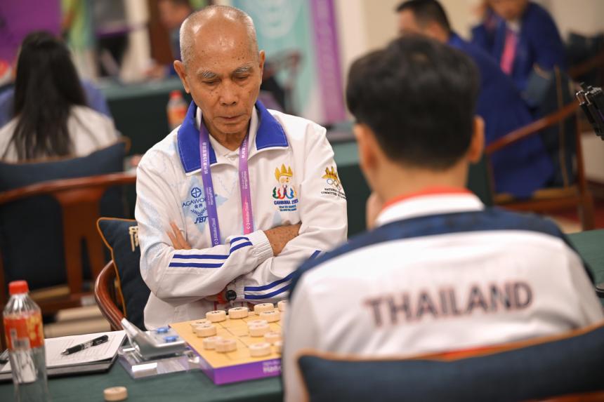 For the ‘love of the game’, xiangqi’s Sok Theng, 84, is oldest athlete ...