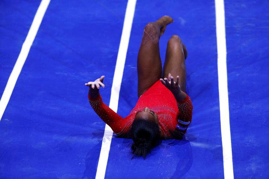 Brazil's Rebeca Andrade takes vault gold, as Simone Biles settles for ...