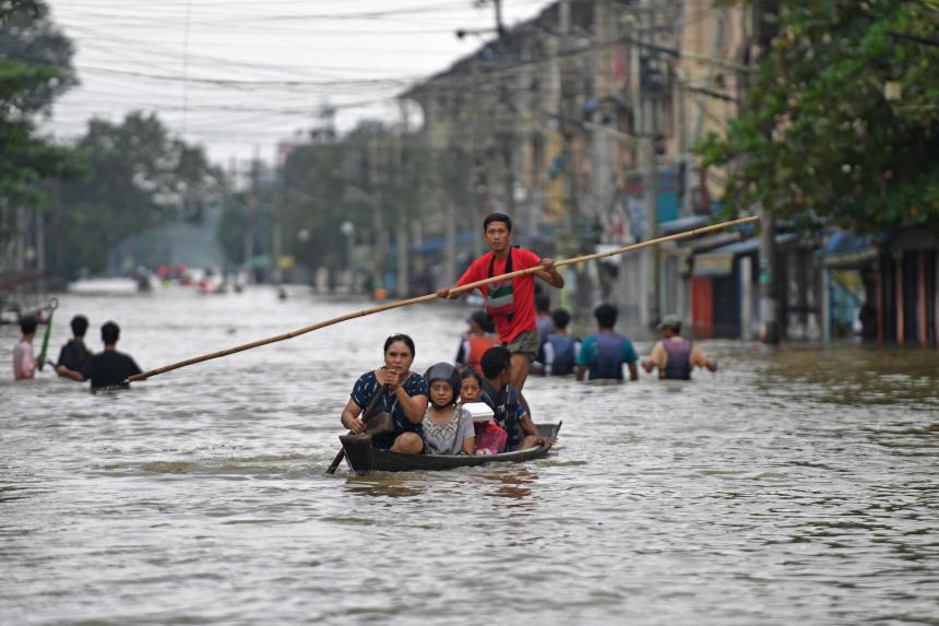 14,000 people displaced in Myanmar after record rain sparks floods ...