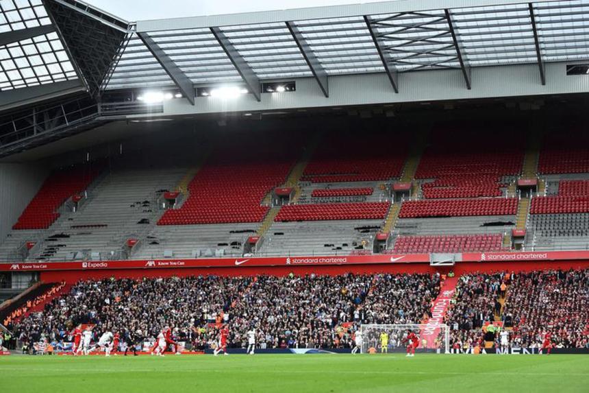 Liverpool's Anfield Road stand upper tier to remain closed until 2024 ...