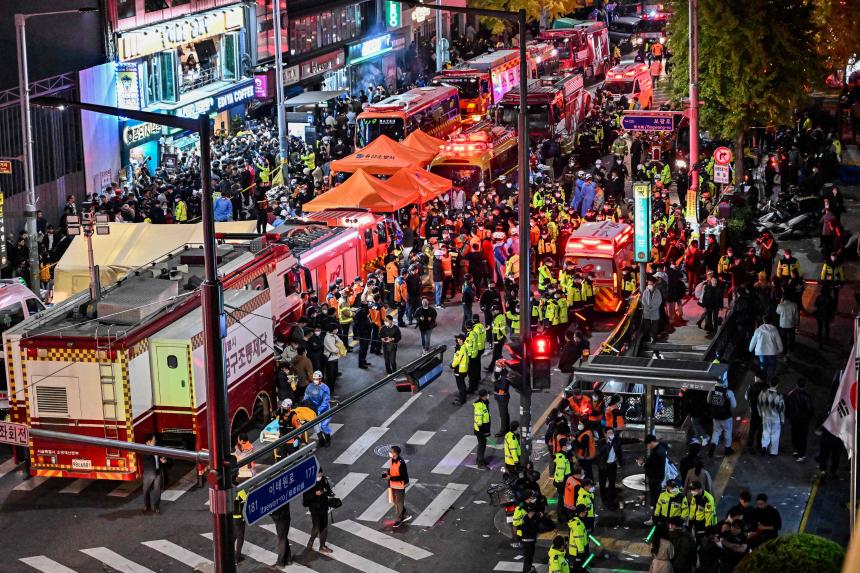 Seoul sets up crowd control alert system for Halloween, a year after ...