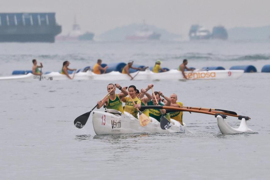 Outrigger canoeing rides waves of popularity in Singapore | The Straits ...