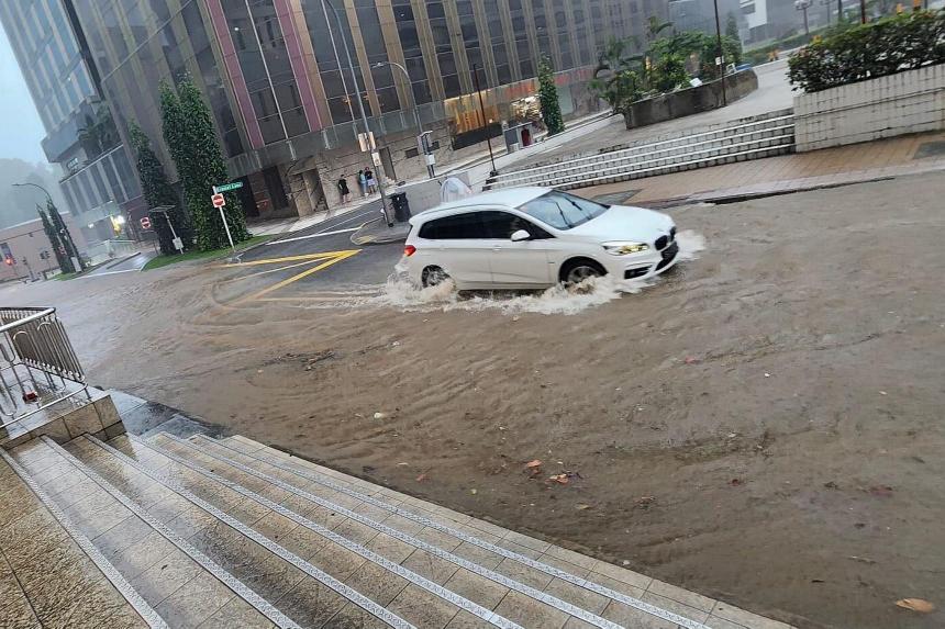 Burst of heavy rain leads to flash flood warnings in several parts of ...