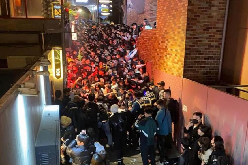 Don’t remember Itaewon alley as a place of death: Victims’ families | The Straits Times