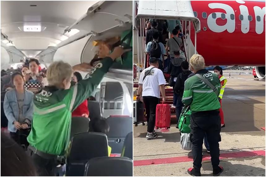 Video showing Grab rider flying to S’pore to buy chicken rice for Thai ...