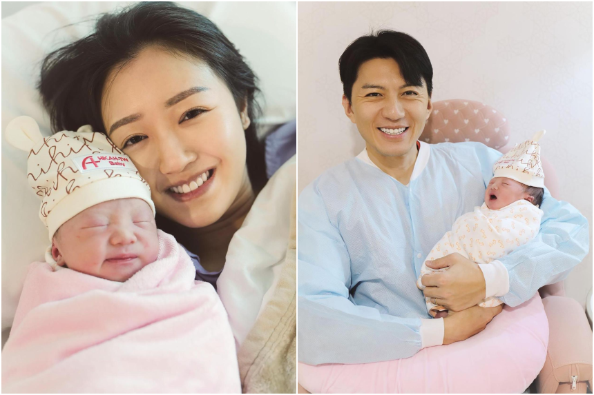 Hong Kong celebrities Benjamin Yuen and Bowie Cheung welcome first baby ...