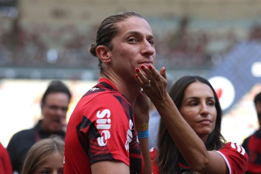 Former Brazil defender Filipe Luis gets tribute ahead of retirement ...