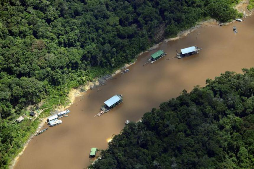 Colombia, Brazil destroy illegal gold dredges in Amazon rainforest ...