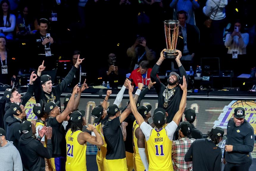Anthony Davis, LeBron James power the Los Angeles Lakers to inaugural NBA Cup crown | The ...