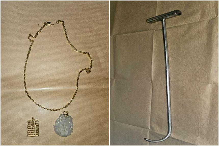 Man arrested for allegedly trying to rob victim of gold chain with ...