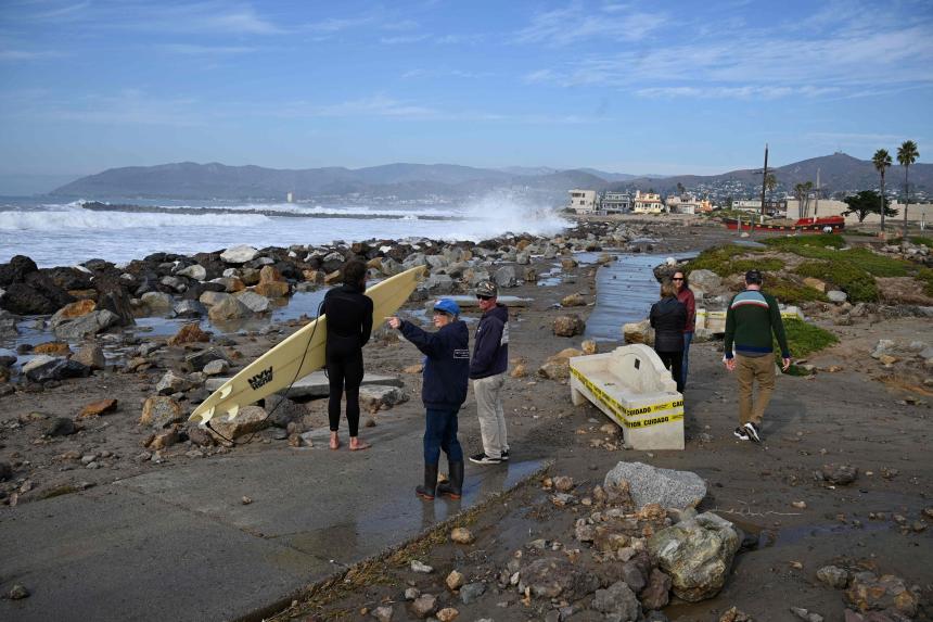 Widespread rain and 7m-high waves: US West Coast braces for more storms ...